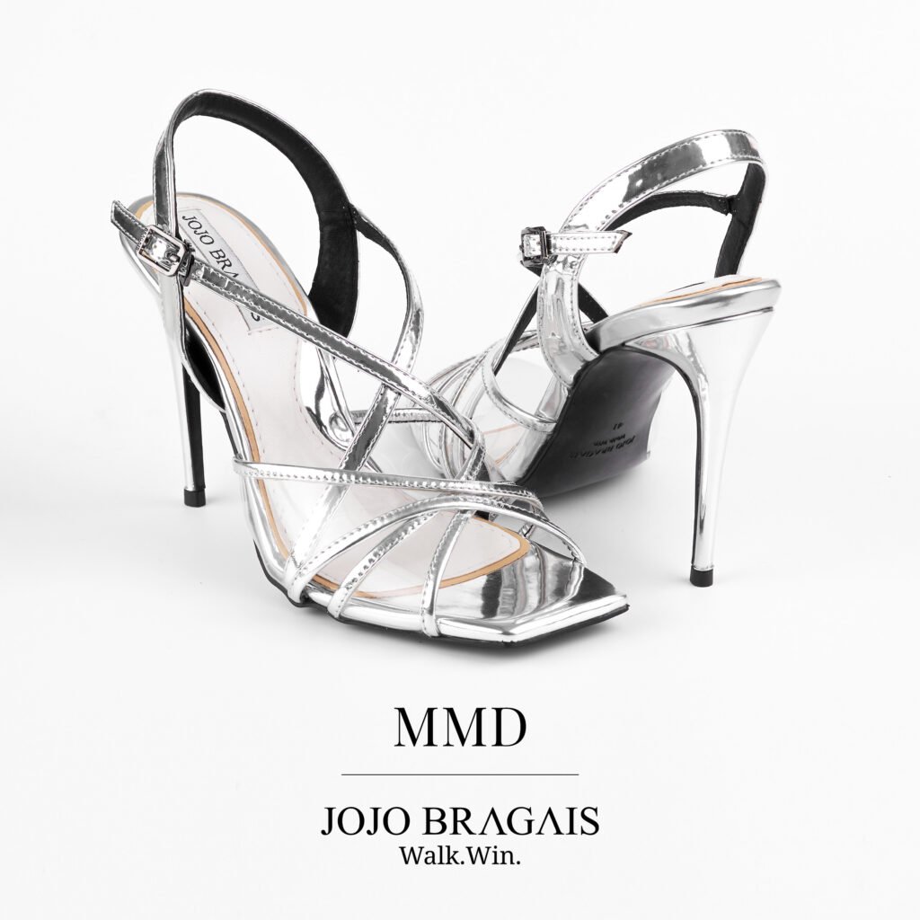 Jojo Bragais MMD Metallic Silver 4-Inches Pageant Heels - Jojo Bragais